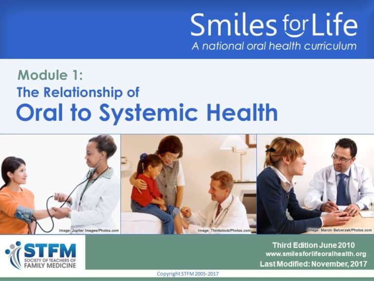 Module 1 Slide 1 | Smiles for Life Oral Health