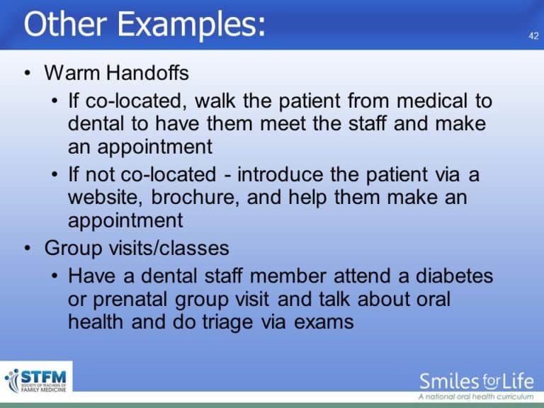 Module 1 Slide 42 | Smiles for Life Oral Health