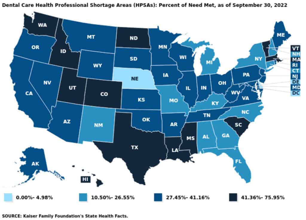 #Overview of dental professional access gaps | Smiles for Life Oral Health