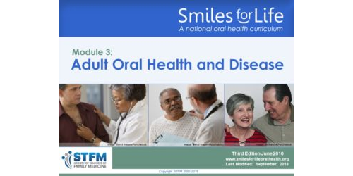 Download Slides – Module 3 Adult Oral Health | Smiles for Life Oral Health